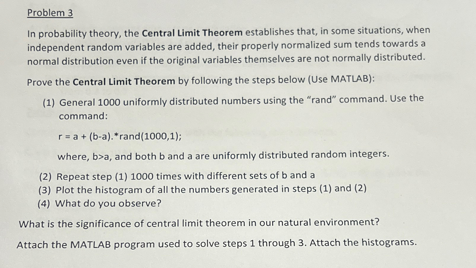 Solved I need help with this problem, all parts and matlab | Chegg.com