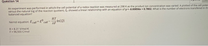 Solved Question 9 The solubility product constant, Ksp. of | Chegg.com