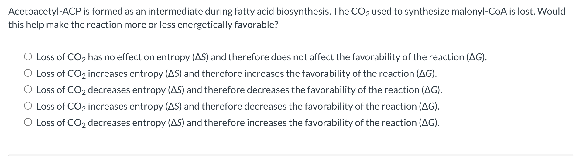 Solved Acetoacetyl-ACP is formed as an intermediate during | Chegg.com