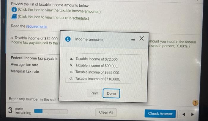 Solved Review the list of taxable income amounts below: | Chegg.com