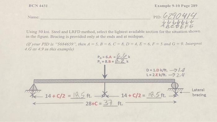 Solved Using 50ksi. Steel and LRFD method, select the | Chegg.com