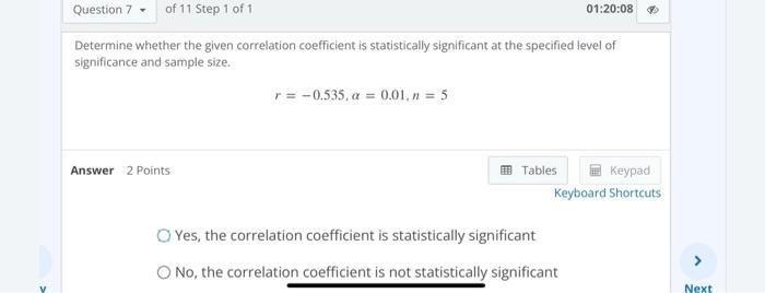 Solved Determine Whether The Given Correlation Coefficient