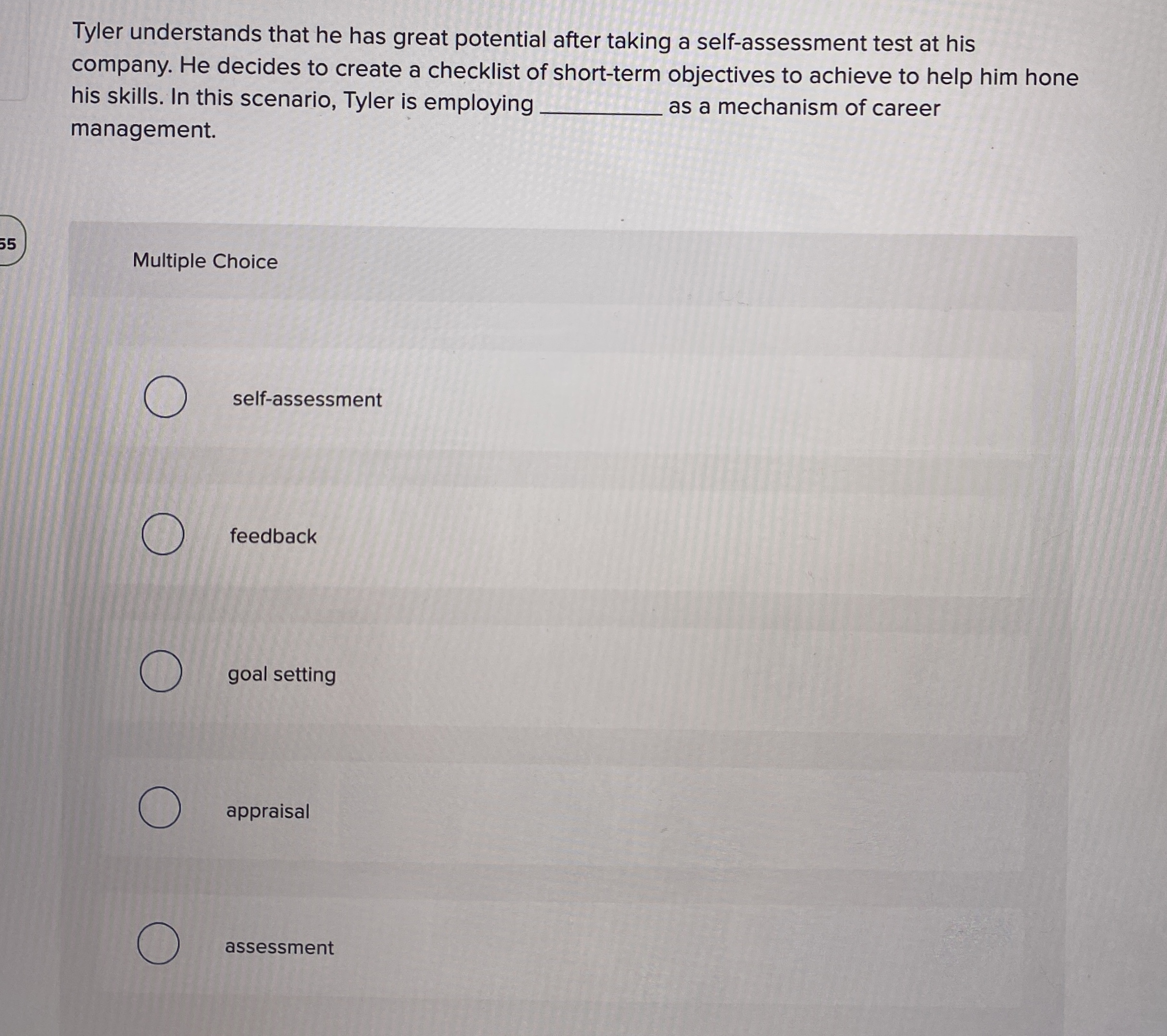 Solved Tyler understands that he has great potential after | Chegg.com