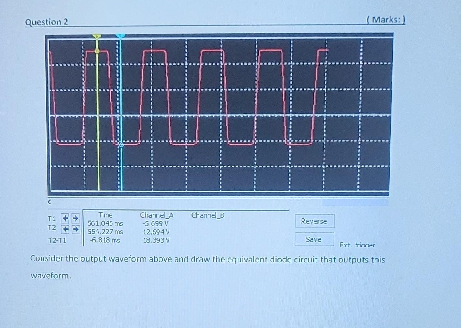 Solved Question 2 (Marks:) Consider the output waveform | Chegg.com