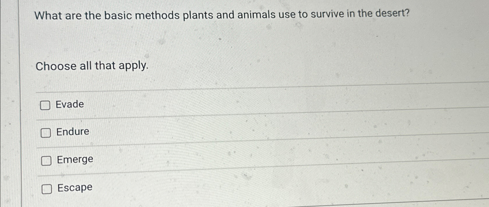 Solved What are the basic methods plants and animals use to | Chegg.com