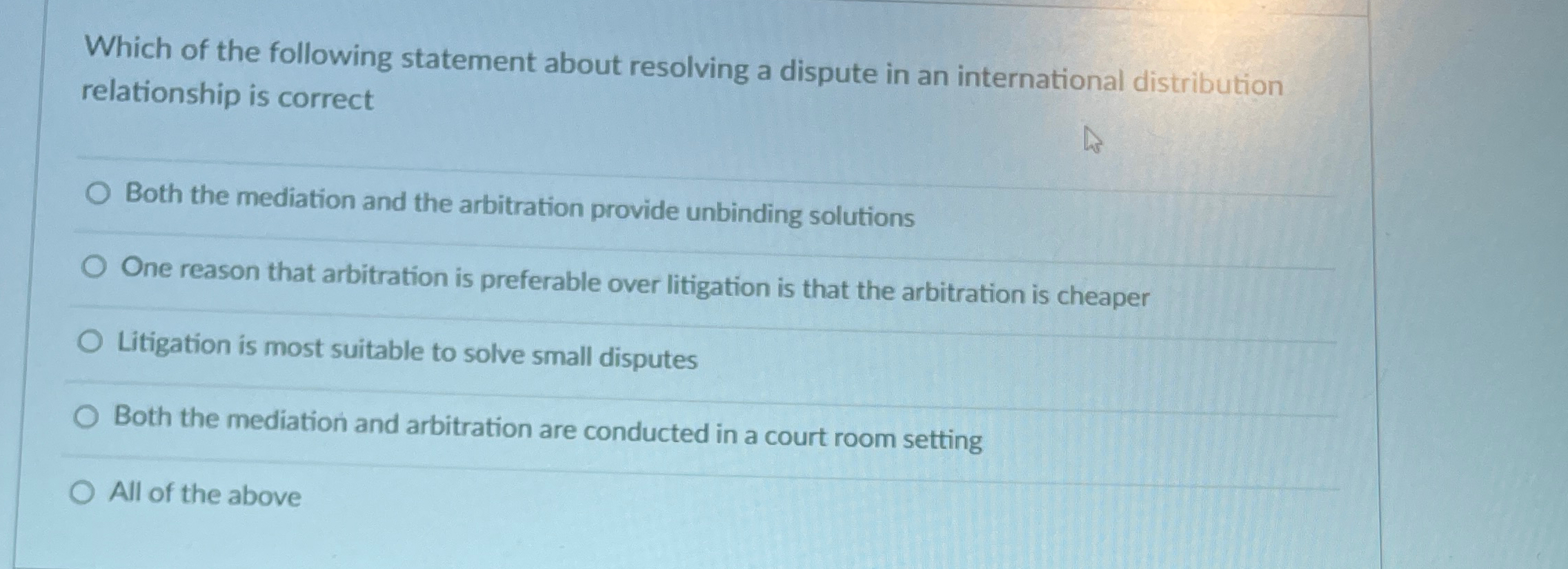 Solved Which of the following statement about resolving a | Chegg.com