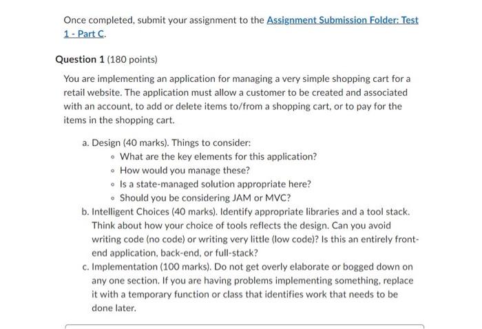 Solved Once completed, submit your assignment to the | Chegg.com