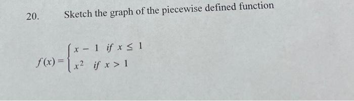 Solved Sketch the graph of the piecewise defined function | Chegg.com
