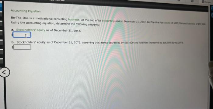 Solved Accounting Equation Using the accounting equation, | Chegg.com