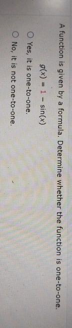 Solved A function is given by a formula. Determine whether | Chegg.com
