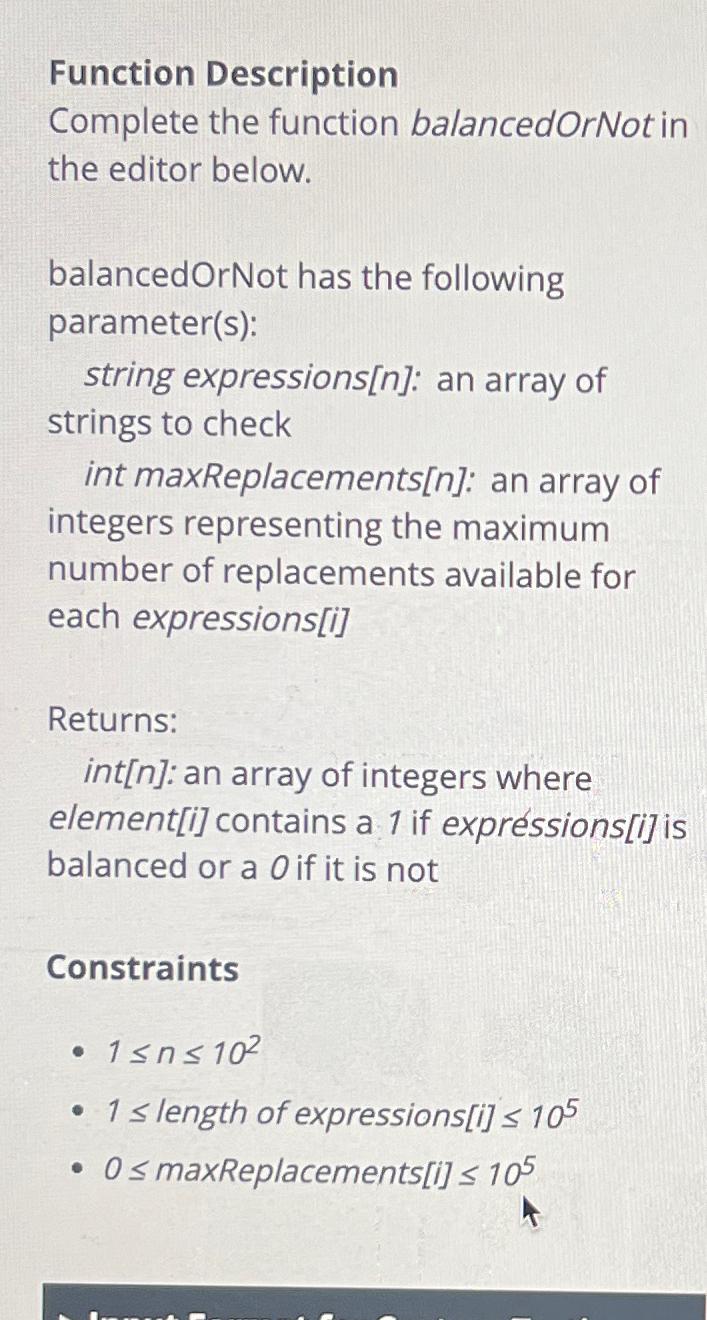 Solved Function DescriptionComplete the function | Chegg.com