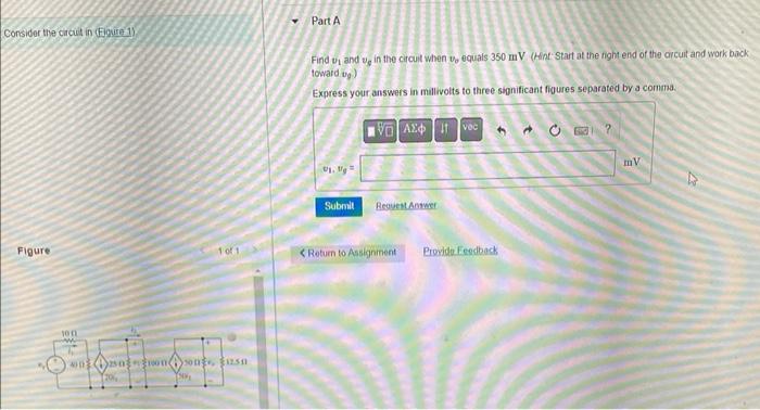 Solved Consider the cicuet in (Figure 1) Find v1 and v6 in | Chegg.com