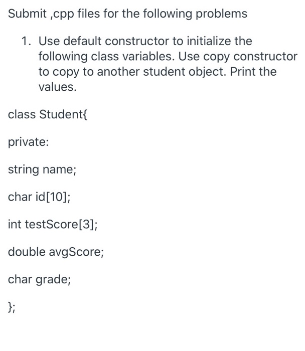 Solved 2. Use constructor with default parameters to | Chegg.com