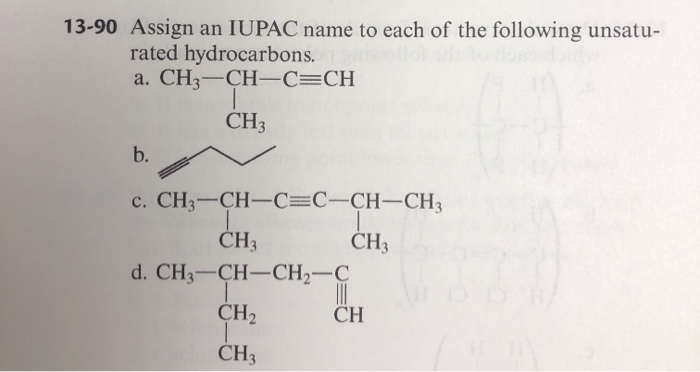 Solved 14-10 Assign an IUPAC name to each of the following | Chegg.com
