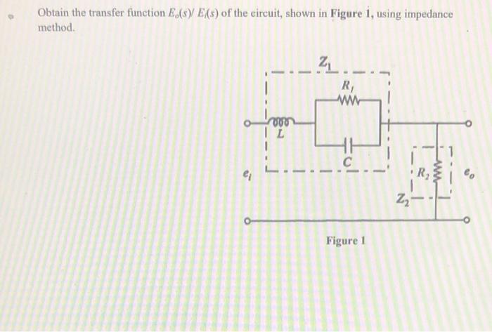Solved Obtain the transfer function Eo(s)/ER(s) of the | Chegg.com
