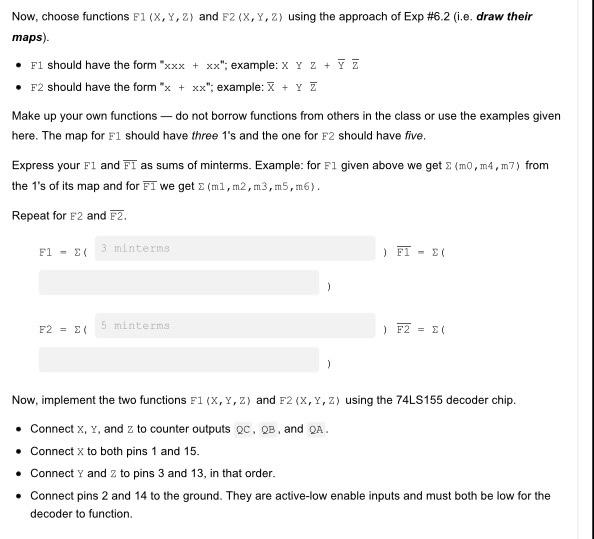 Now, choose functions F1 (X,Y,Z) and F2 (X,Y,Z) using | Chegg.com