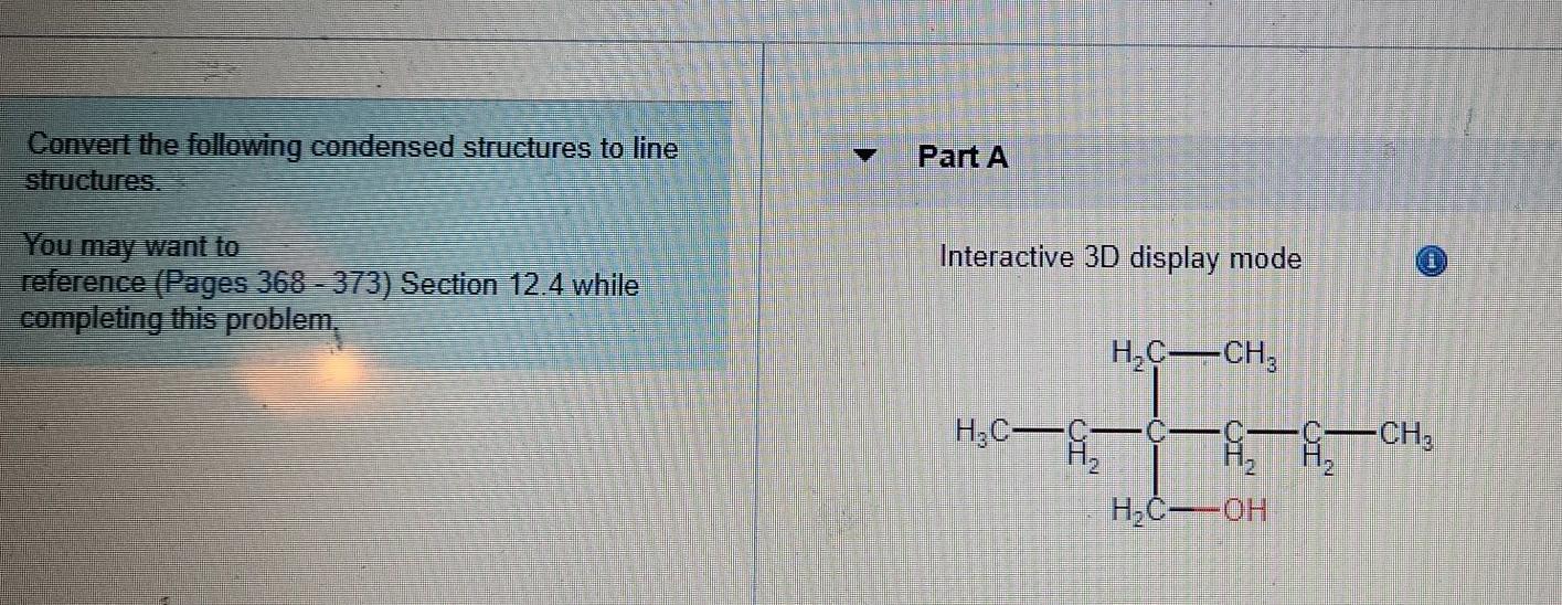 Solved Convert the following condensed structures to line | Chegg.com