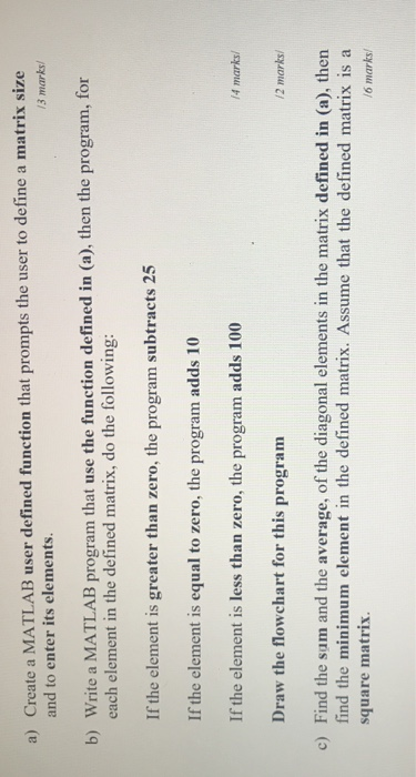 Solved A Create A Matlab User Defined Function That Prompts 0723