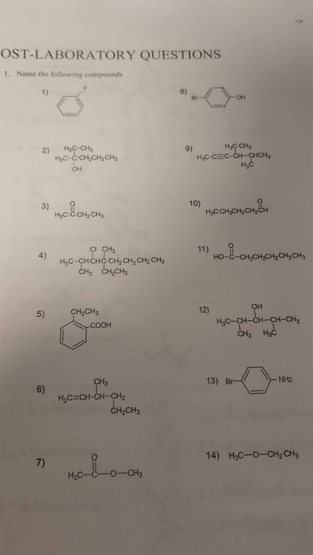 Solved OST-LABORATORY QUESTIONS 1. Name the following | Chegg.com
