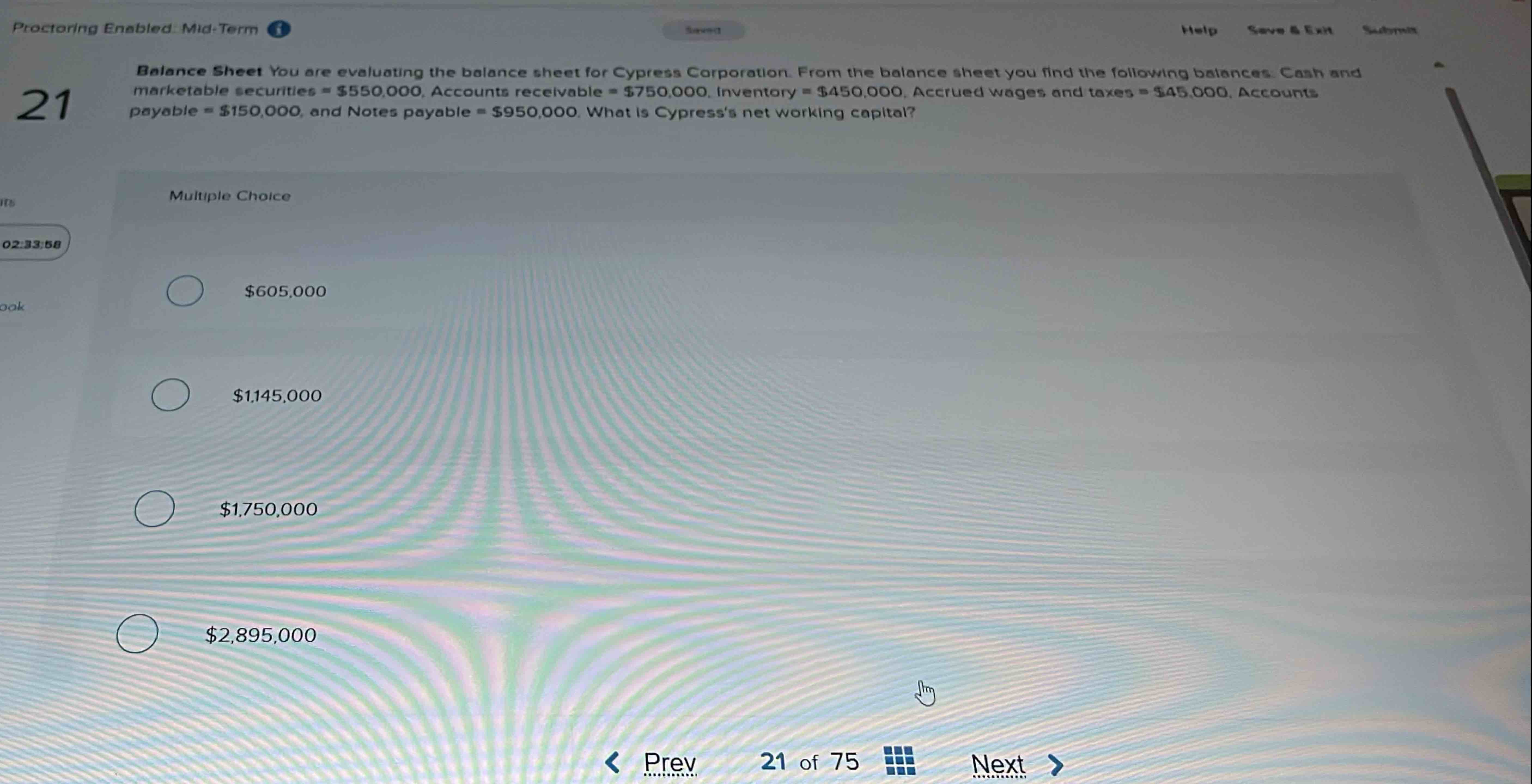 Solved Balance Sheet You are evaluating the balance sheet | Chegg.com
