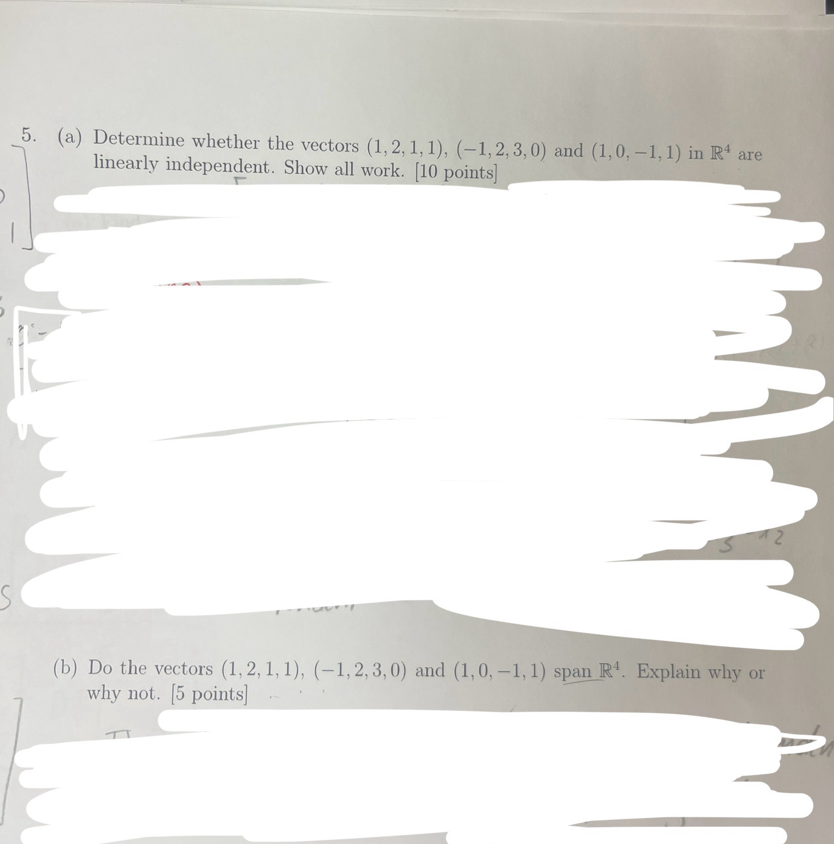 Solved (a) ﻿Determine whether the vectors | Chegg.com