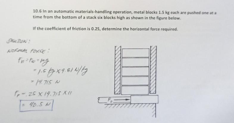Solved 10.6 In an automatic materials-handling operation, | Chegg.com