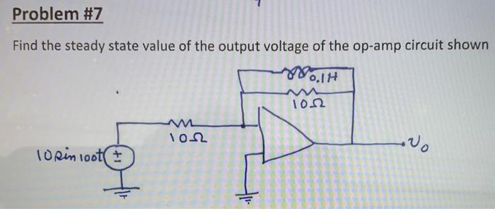 Solved Find the steady state value of the output voltage of | Chegg.com