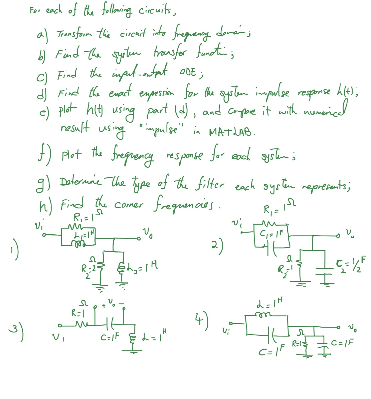 Solved For each of the following circuits,a) ﻿Transform the | Chegg.com