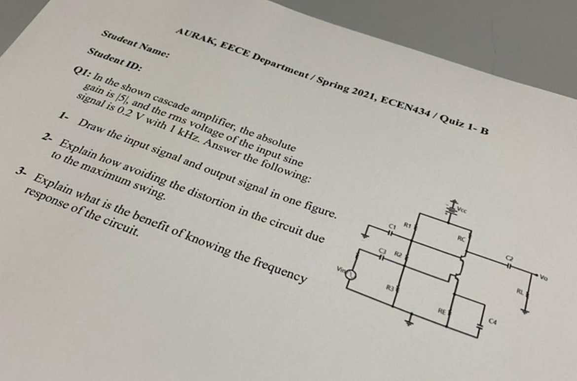 Solved stucenero.Draw the inplit signal and out the | Chegg.com