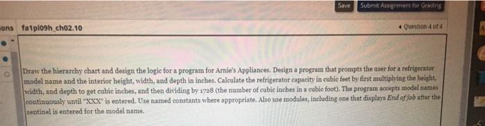 Solved Save Submit Assignment for Grading ons fatplo9h | Chegg.com