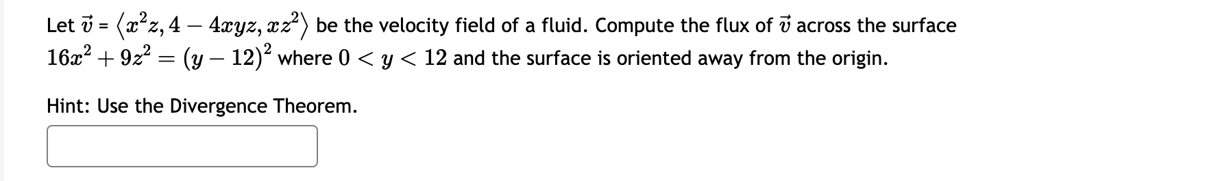 Solved Let vec(v)=(:x2z,4-4xyz,xz2:) ﻿be the velocity field | Chegg.com