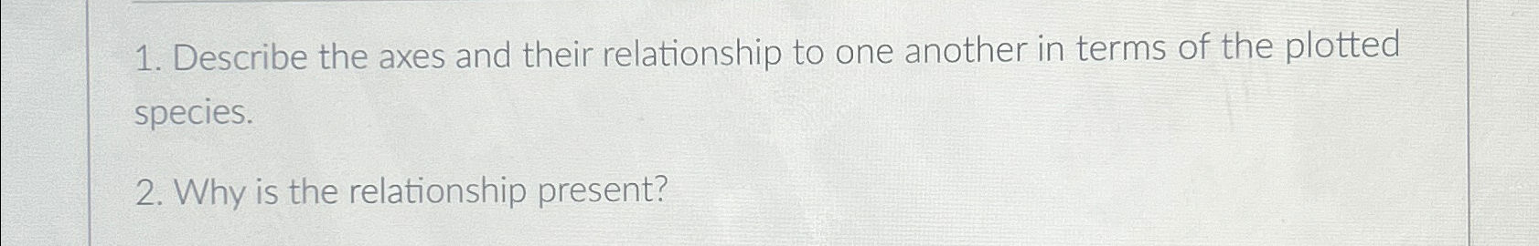 Solved Describe the axes and their relationship to one | Chegg.com