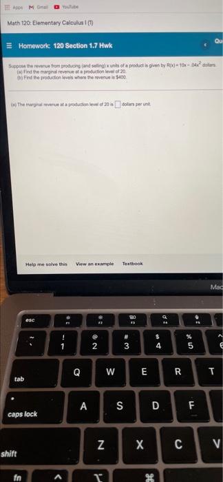 Solved Ape MC Math 120 Elementary Calculan In Homework 120 | Chegg.com