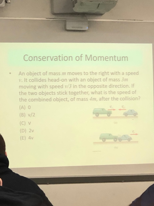 Solved Conservation of Momentum An object of mass m moves to | Chegg.com