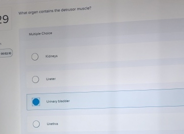 Solved What organ contains the detrusar muscle?Multiple | Chegg.com