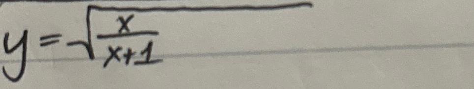 Solved y=xx+12 | Chegg.com