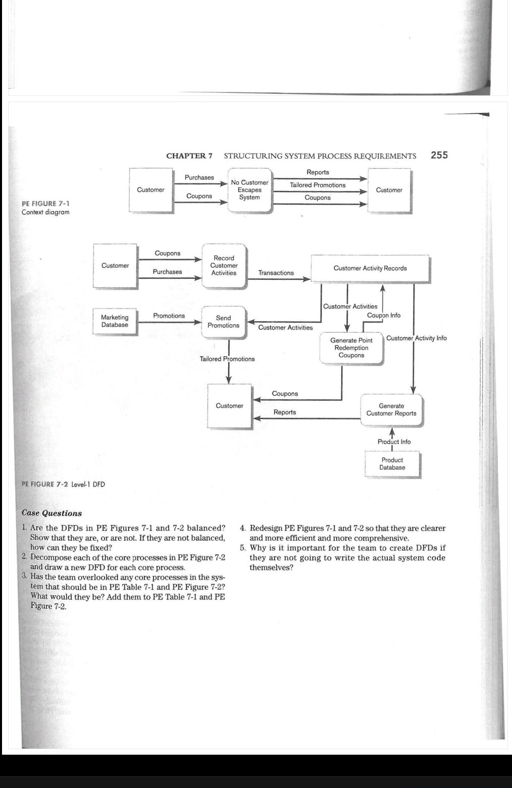 Solved PE FIGUIContext diPE FIGURE 7-2 ﻿Level-1 ﻿DFDCase | Chegg.com