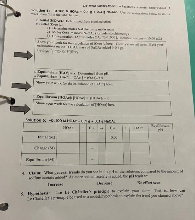 Ci6 What Factors Affect the Reactivity of Acldst | Chegg.com