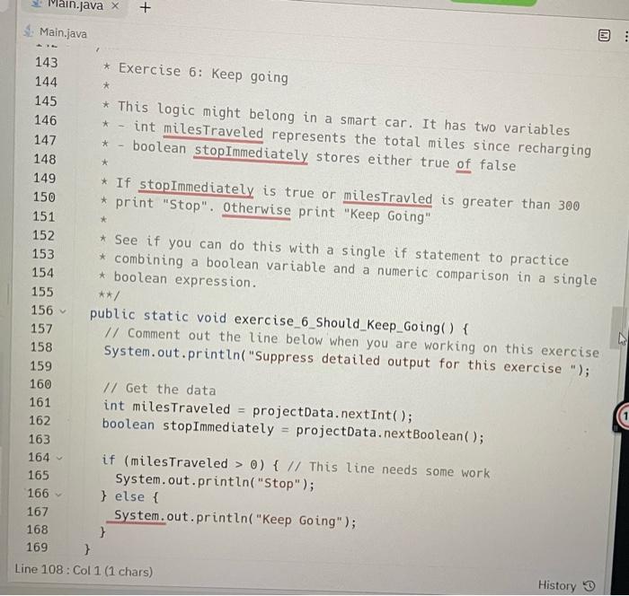 Main.java5. Main.java ×+ Main.java 115116117118/⋆⋆⋆ | Chegg.com