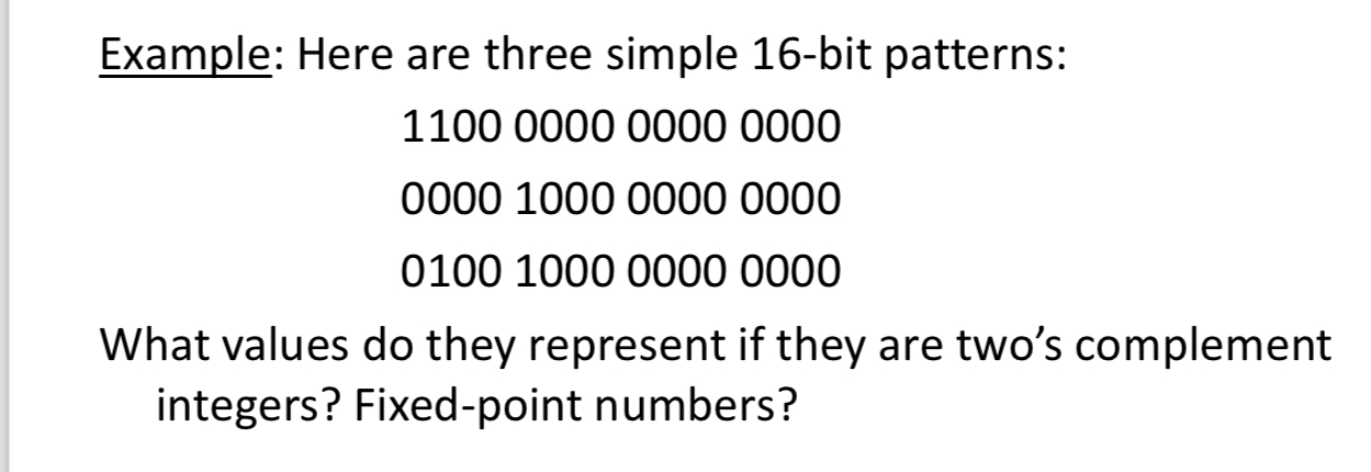 Solved Example: Here are three simple 16-bit | Chegg.com