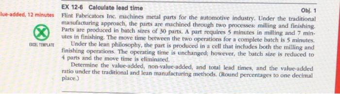 Solved Traditional Philosophy Value Added Time 12 Non-Value- | Chegg.com