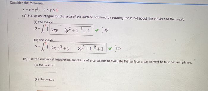Solved If the infinite curve y = e-4x, x = 0, is rotated | Chegg.com