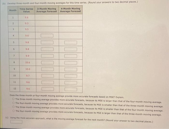 Solved (a) Construct a timic-series plot. What trpe of | Chegg.com