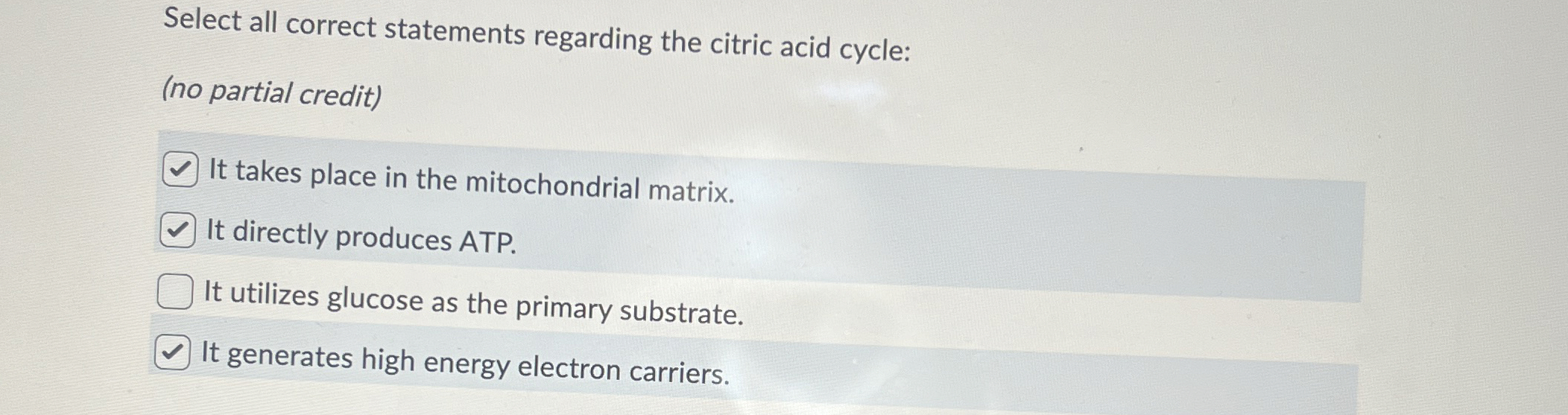 Solved Select all correct statements regarding the citric | Chegg.com