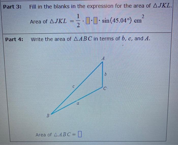 Solved Use AJKL, as needed, to complete the given parts. | Chegg.com