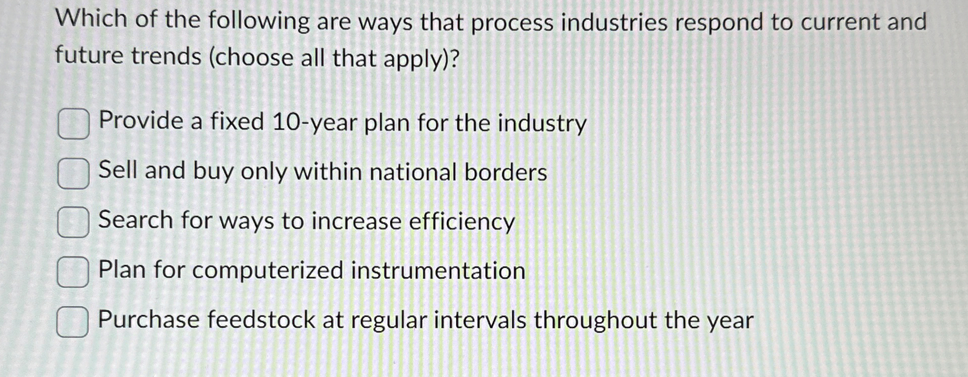 Solved Which of the following are ways that process | Chegg.com