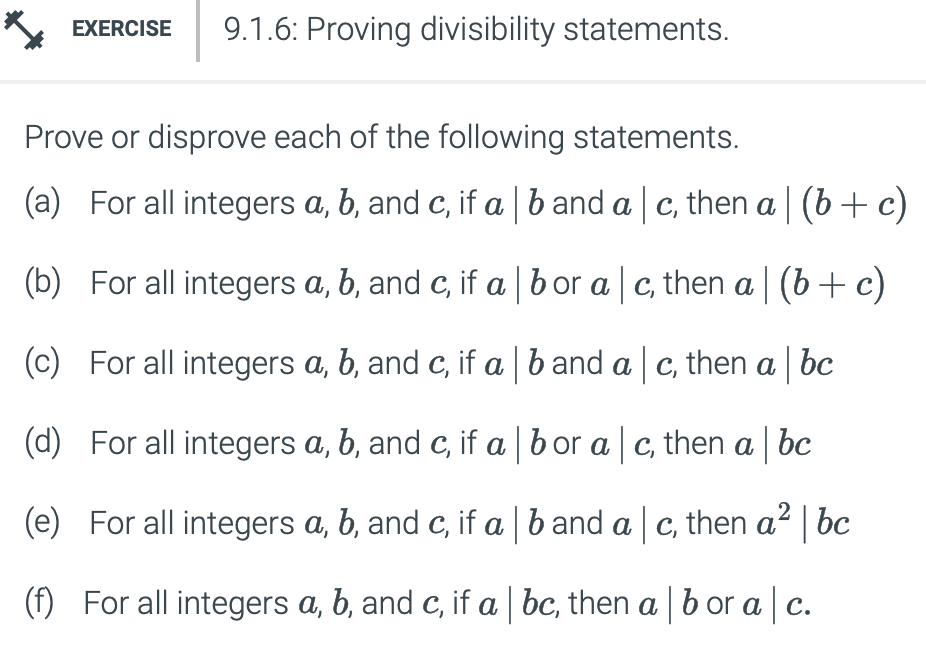 Solved Prove or disprove each of the following | Chegg.com