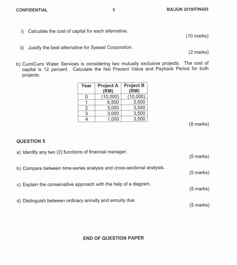 Solved QUESTION 1 As a Financial Manager of Supermax Bhd, | Chegg.com