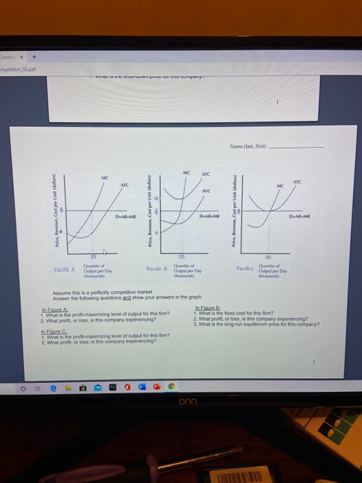 Solved Name(last, first) Perfect Competition - Practice | Chegg.com