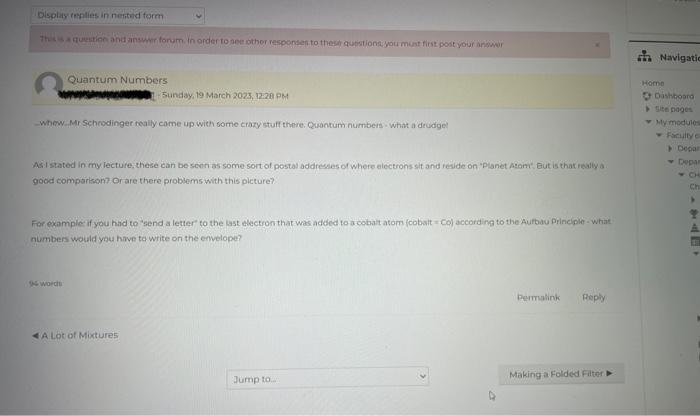 Solved - whesy. Mr Schrodinger really came up wien some | Chegg.com